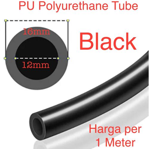 Jual Selang Angin PU Black 16x12mm OD 16mm x ID 12mm Polyurethane Harga ...