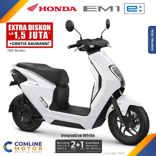 Promo COMLINE-Sepeda Motor Listrik Honda Honda EM1 - Matte Black, JKT / TGR Cicil 0% 3x ...
