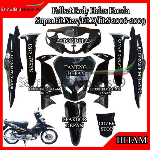Jual Full set body halus supra fit new fit x fit s 2006 - 2009 hitam ...