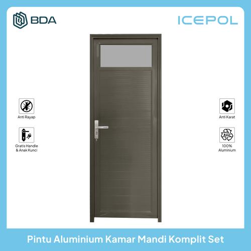 Promo Icepol Pintu Kamar Mandi Aluminium 70x200 Pintu Alumunium Full Set Kusen Handle IC 007 ...