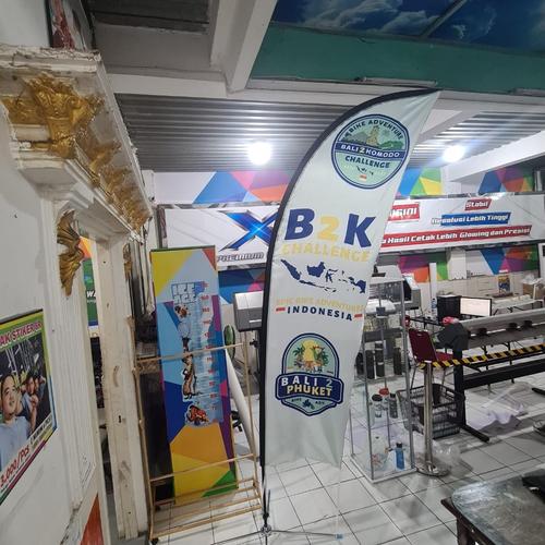 Jual beach flag bendera kaki berdiri display promosi - Kota Surabaya ...