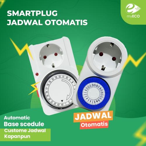 Jual Stop Kontak Colokan Timer 24 Jam Analog Plug Otomatis ORI Stop ...