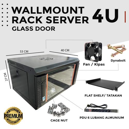 Jual Wallmount rack 4U murah / rack server 4U - 4U+FAN+TATAKAN ...