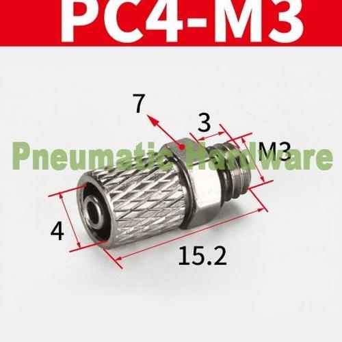 Jual 4 MM Mini Screw Quick Fitting Connector Fast Twist Joint 4mm M3 ...