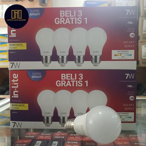 Jual Lampu LED inlite 7 watt Beli 3 gratis 1 "Kuning" - Kota Denpasar ...