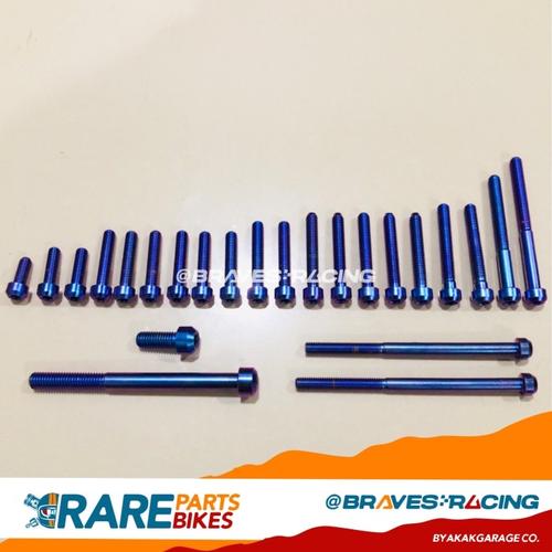 Jual Titanium Bolt Engine Cover Set for NSR Series - Baut Titanium ...