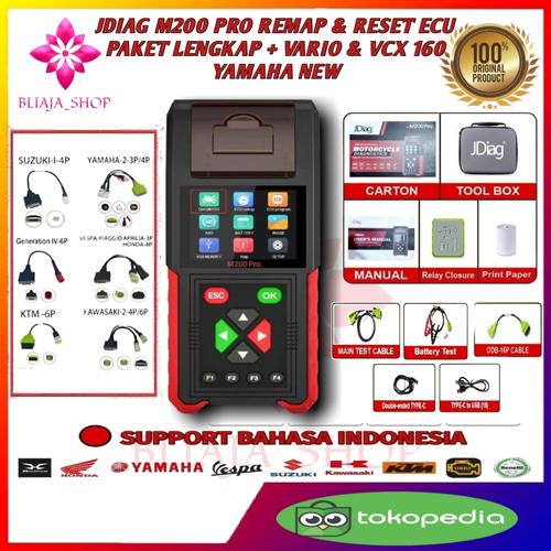 Jual JDIAG M200 PRO Alat Remap Ecu Diagnostic Tool OBD2 Scanner Scener Cek Kerusakan Motor ...