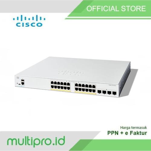 Promo Cisco C1300-24FP-4G Managed Switch, Catalyst 1300 24-port GE ...