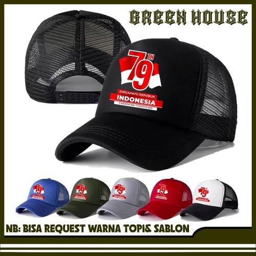 Jual Topi Trucker Jaring Hat Cap Distro 79 TAHUN indonesia 17 AGUSTUS ...