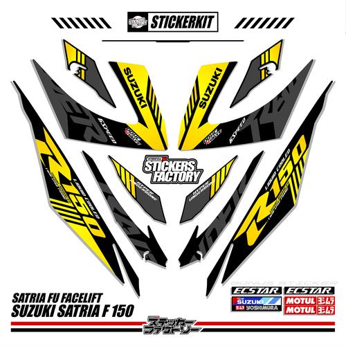 Jual STICKER STRIPING SUZUKI SATRIA F150 FU FACELIFT / MOTIF 6 / SUZUKI ...