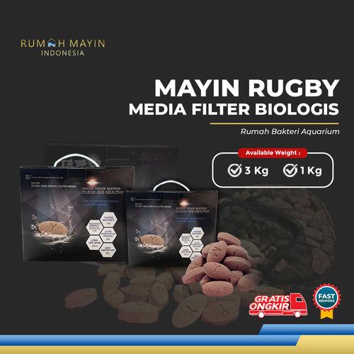 Jual Mayin Rugby media filter biologis rumah bakteri aquarium - 1 Kg ...