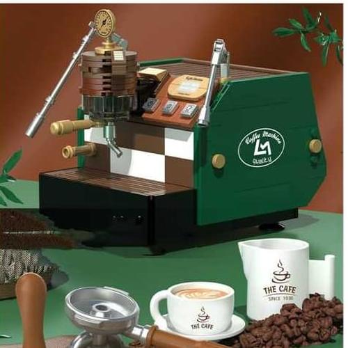 Jual BLOCK COFFEE MACHINE DECOOL 16807 - MIDSUMMER GREEN COFFEE MACHINE ...
