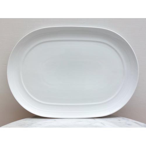 Promo Piring Saji Keramik Oval Besar - Large White Porcelain Oval ...