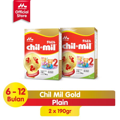 Jual Paket 2x Morinaga Chil Mil Gold Geniupro Formula Bayi 6-12 Bulan ...