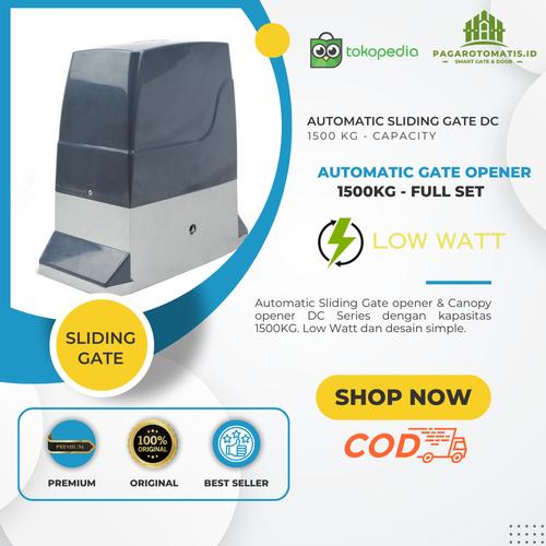 Jual Mesin Pagar Otomatis Sliding Gate DC 1500KG Fullset Original ...
