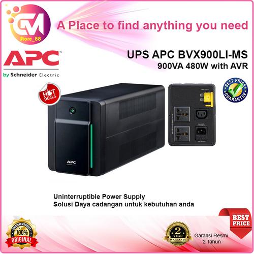 Jual UPS APC Easy UPS BVX 900VA 480W BVX900LI-MS BVX 900 LI MS BVX900 ...