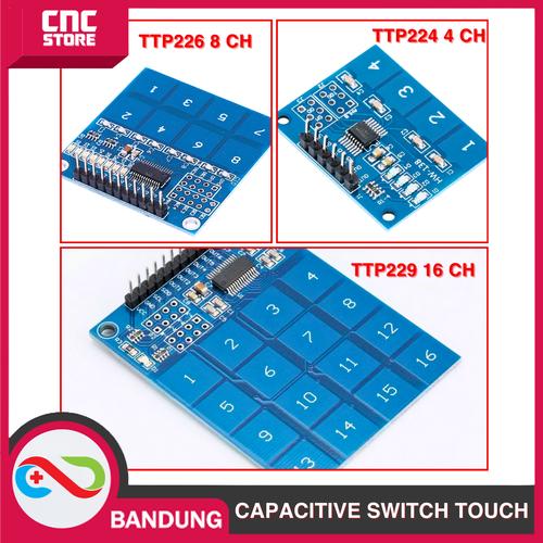 Promo TTP226 8 CHANNEL TTP224 4 CHANNEL TTP229 16 CHANNEL DIGITAL CAPACITIVE SWITCH TOUCH SENSOR ...