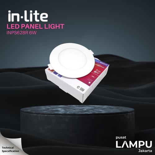 Jual INLITE Led Panel Inbow Bulat 6watt LED 220V 220volt 6W round ...
