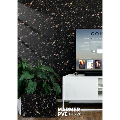 Jual pvc marmer dinding panel tebel 4mm premium tahan air dan rayap ...