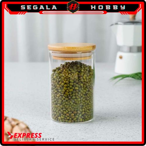 Jual Toples Jar Bulat 600ML Dengan Tutup Natural Bisa Expedisi ...