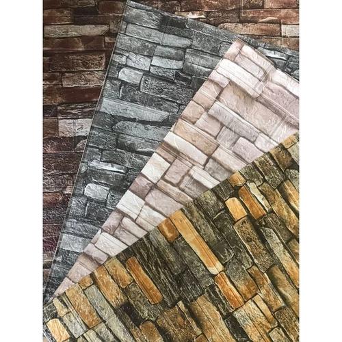 Jual Wallpaper Dinding 3D Bata Foam Motif Batu Alam//Wallpaper Dinding ...