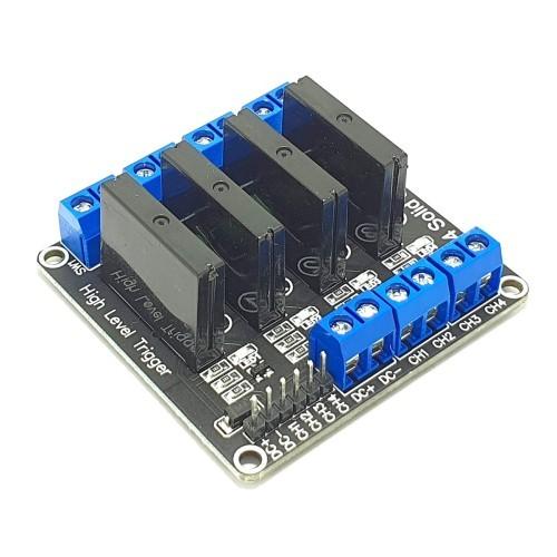 Jual SSR RELAY MODULE 4 CHANNEL 4CH 5V DC SOLID STATE BY OMRON ARDUINO ...