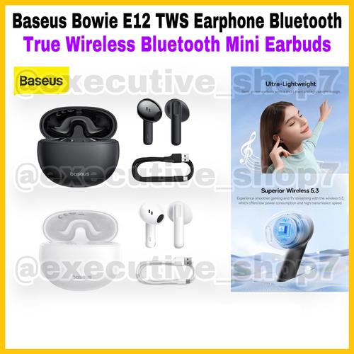 Jual Baseus Bowie E12 TWS Earphone Bluetooth - True Wireless Bluetooth ...