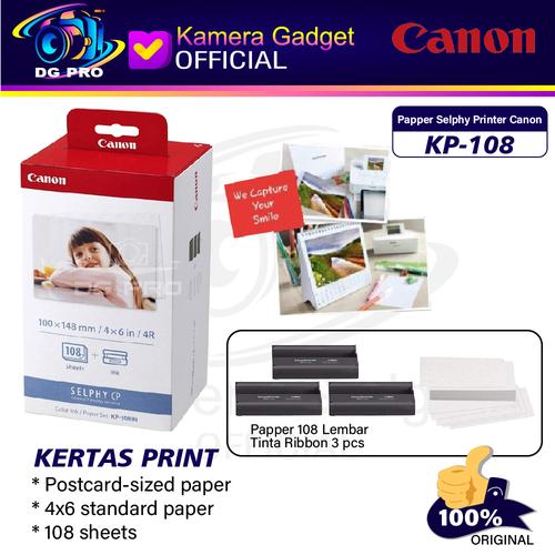 Promo Paper Selphy RP-108 / KP-108 Paper Printer Canon RP108 / kP108 ...