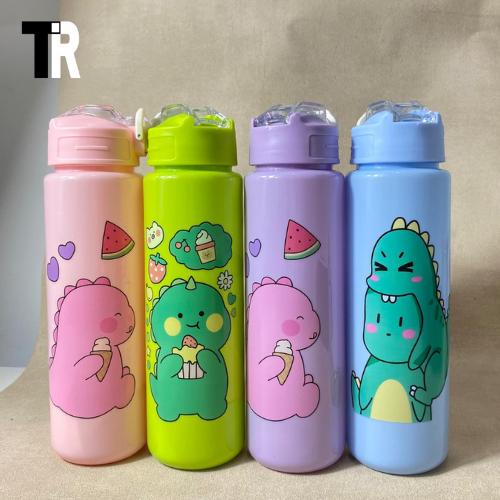 Jual Botol Minum Plastik 900ML Motif Dino - Tumbler Anak Karakter ...
