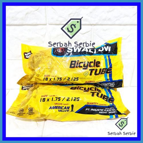 Jual BAN DALAM SEPEDA 18X1.75 18X2.125 SWALLOW 18 X 1.75 1.90 1.95 2.00 2.125 175 190 195 200 ...