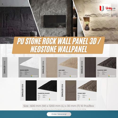 Jual PU Stone Rock Wall Panel 3D / Neostone Wallpanel Motif Batu Alam ...