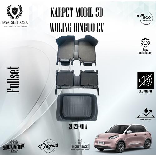 Jual Karpet 5D Mobil Wuling Binguo EV + Alas Kaki ( Keset ) Karpet 7D ...