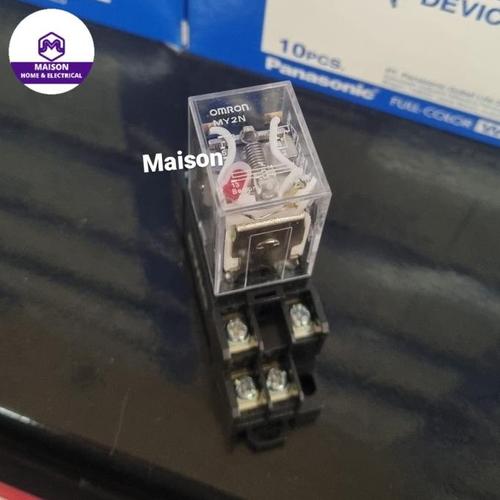 Jual Omron Relay MY2N 220VAC + Socket / my2n 220v ac - relay saja ...