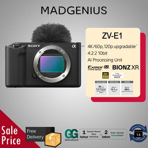 Promo SONY ZV-E1 / Kamera vlog full-frame ZV E1 Body Only . Garansi ...