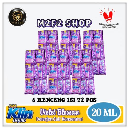 Jual So Klin Liquid Perfume Violet Blossom Sachet - 22 ml (Harga 6 Renceng) - Jakarta Pusat ...