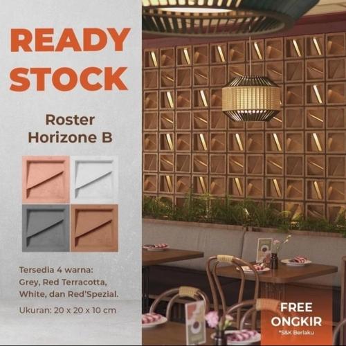 Jual Roster Beton Motif MMC 2 sisi - Merah, 20×20×10 cm - Kota Depok ...