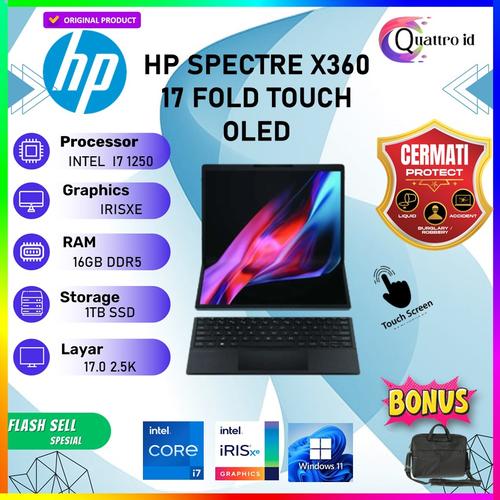 Jual Hp Spectre Fold 17 Intel core i7 1250 16GB 1TB SSD W11+OHS EVO ...