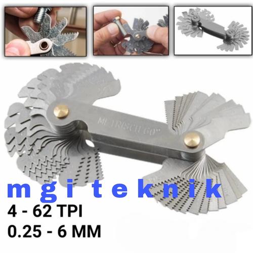 Jual Alat ukur Drat mal ulir WW-MM SOLAR Thread Screw Pitch Gauge Japan ...