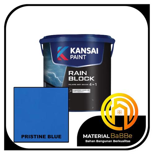 Jual Kansai Paint Rain Block 4 in 1 Pristine Blue 5 Kg | Cat Pelapis Anti Bocor Dinding Dalam ...