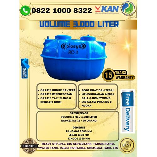 Jual Septic tank Biotech Sistem 3 M3 / 3.000 liter - RC 3 ,Septic tank ...