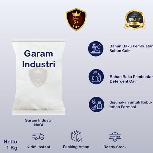 Jual Garam Industri 1 Kg/ NaCl 1 Kg/ Garam Australia 1 Kg/ Garam Kasar ...