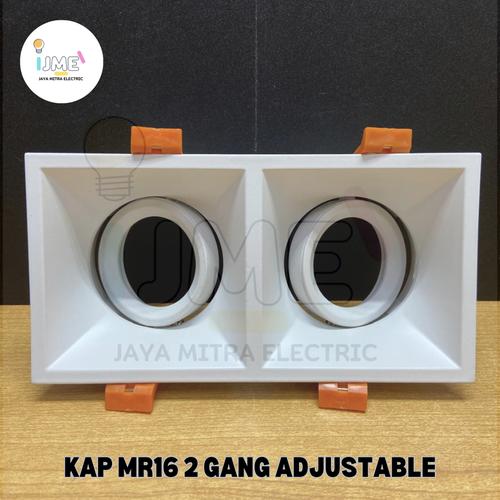 Jual Kap Rumah Lampu Downlight Mr16 2 Gang Inbow Kap Lampu Mr16 Isi 2 Inbow Brilliant - Jakarta ...