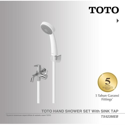 Promo TOTO Hand Shower Set With Sink Tap TX423MEB | SET Shower dan ...