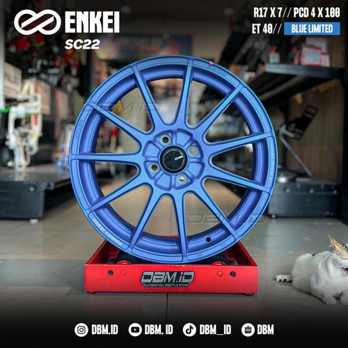 Promo Velg Enkei Original SC22 Limited Edition Blue R17x7 4x100 Spoon Rays Work Cicil 0% 3x ...