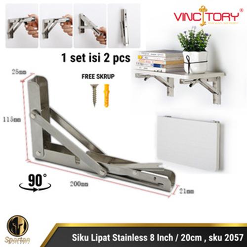 Jual Engsel Bracket Rak Siku Lipat Meja Dinding Stainless Vincitory 8 ...