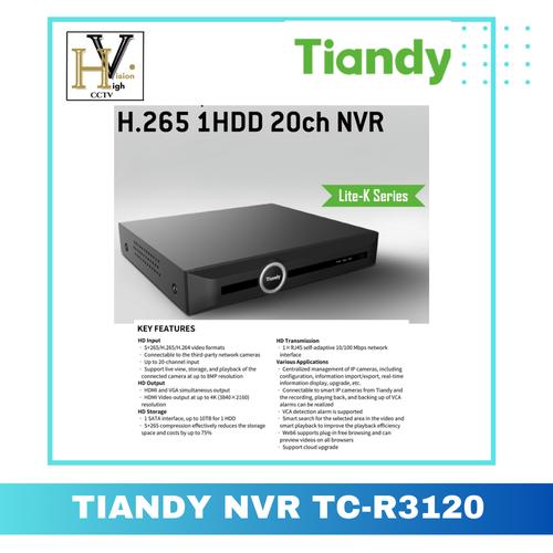Jual NVR TIANDY + POE 20CH TC-R3120 - Kota Palembang - TJES CCTV ...