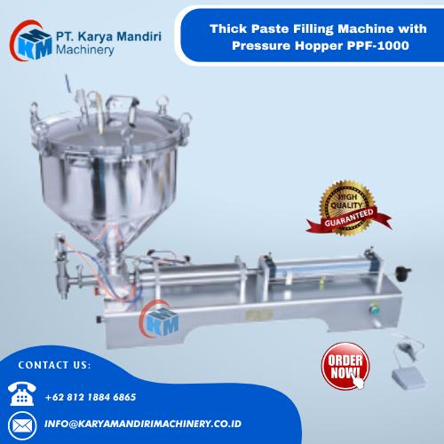 Jual Mesin Pengisi Thick Paste Filling Machine PPF-1000 with Pressured Hopper - Kota Tangerang ...