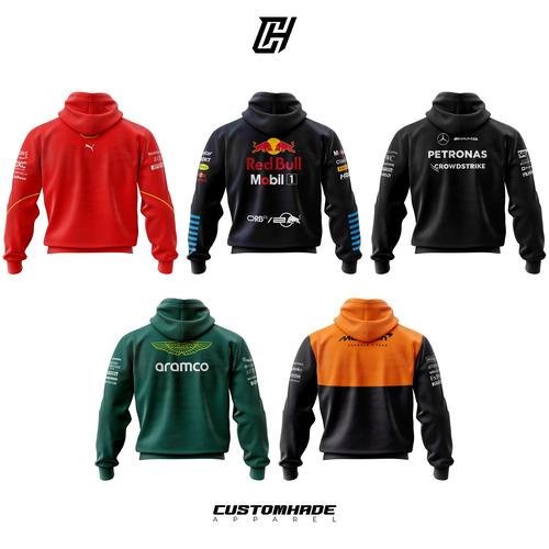 Jual Jaket Hoodie Team F1 Formula One Terbaru 2024 Full Printing - Kota ...