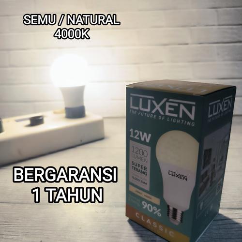 Jual LUXEN CLASSIC LAMPU LED BULB 12W NATURAL WHITE 4000K SNI BAGUS ...