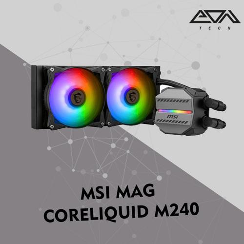 Jual MSI MAG CORELIQUID M240 ARGB AIO Liquid CPU Cooler - 240mm - Kota Medan - EON Tech | Tokopedia